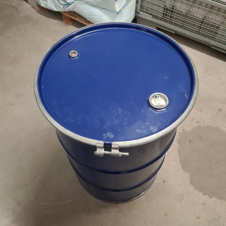 200L Liter Blechfass Stahlfass Ölfass mit Deckel Feuertonne Faß blau ...